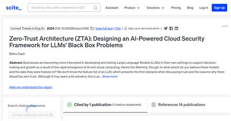 Zero Trust Architecture Zta Designing An Ai Powered Cloud Security Framework For Llms Black