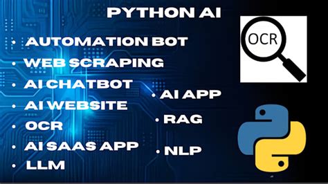 Develop Python Ai Automation Bot Ai Chatbot Ai App Llm Ocr Rag