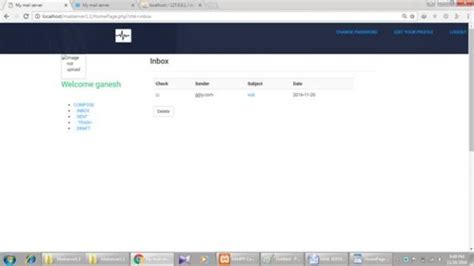 Intranet Mail Server Project In Php With Source Code And Report