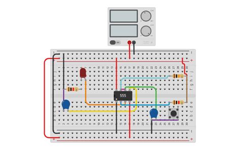 Circuit Design Temporizador Tinkercad
