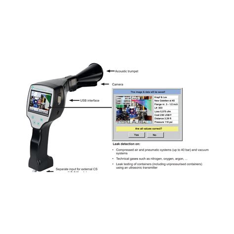 Cs Instruments Ultrasonic Air Leak Detector With Camera Ld500 Ld510