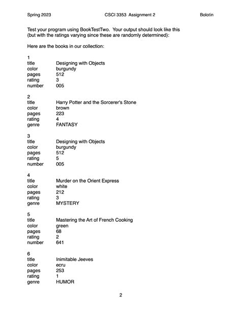 Solved Spring 2023 Cscl 3353 Assignment 2 Bolotin Extended