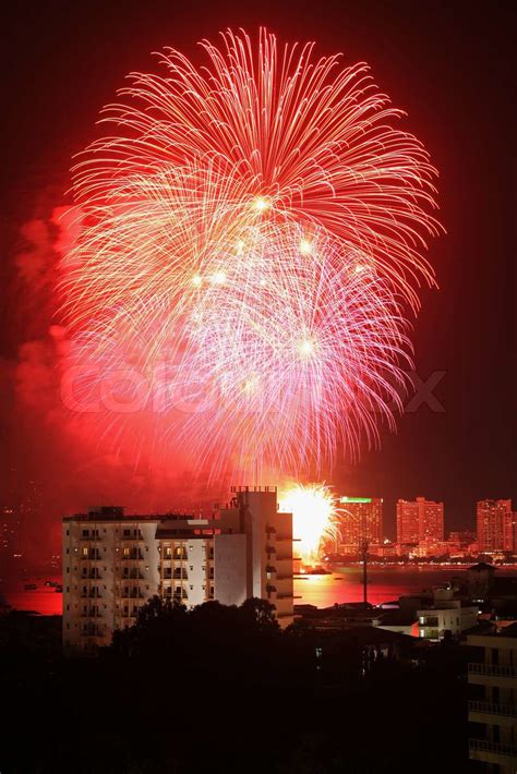Fireworks Exploding Stock Image Colourbox