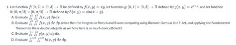 solved 1 let function f [0 2]×[0 3]→r be defined by