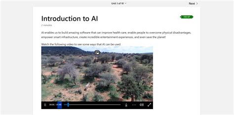 Problem With The Player Of Ai Fundamentals Course Microsoft Qanda