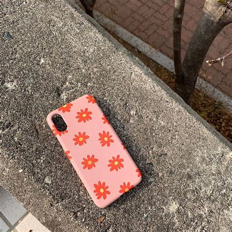 디자인 케이스 앤버튼 꽃무늬 튈 카드 지갑