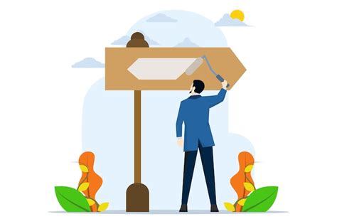 Premium Vector Vector Illustration Career Path Concept With