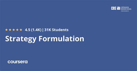 Strategy Formulation Coursya