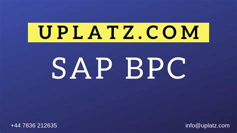 Sap Bpc Training And Certification Sap Bpc Online Course Uplatz