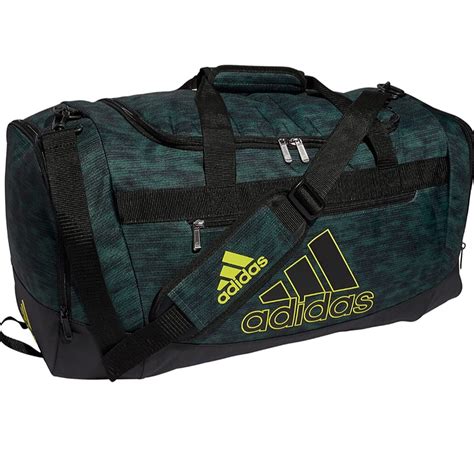 Adidas Athletic Sports Gym Duffel Bag Defender 4 Medium Static Wash