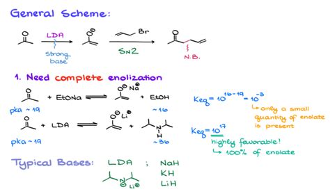 Alkylation Of Enolates — Organic Chemistry Tutor