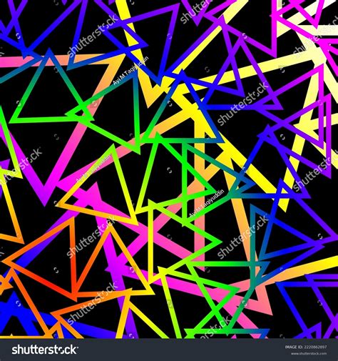 Background Wallpaper Colorfull Design Vektor Triangle Stock Vector