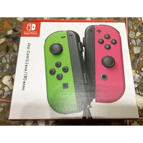 正版 任天堂 Nintendo Switch 遊戲周邊 瑪麗歐 桃紅色加綠色搖桿 豪華版 全新未拆 無使用 附原盒 蝦皮購物