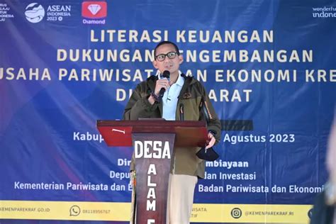 Dukung Perkembangan Pariwisata Sandiaga Uno Berikan Bantuan DPUP Ke 5
