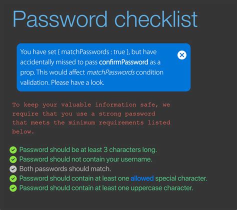 Github Swapnil Gaonkarreact Flexi Password Checklist A Flexible