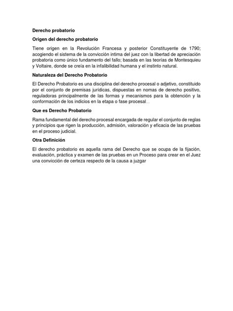 Primer Parcial Derecho Probatorio Pdf Testigo Experto Evidencia Ley