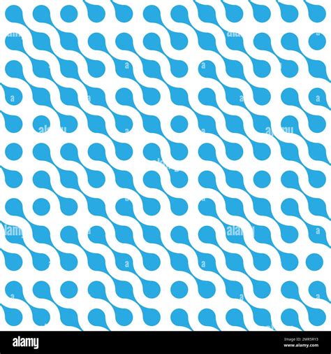 Abstract Background Of Blue Connected Dots In Diagonal Arrangement On White Background Molecule