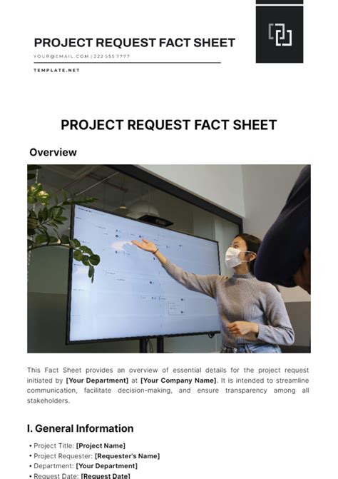 Free Project Request Fact Sheet Template To Edit Online