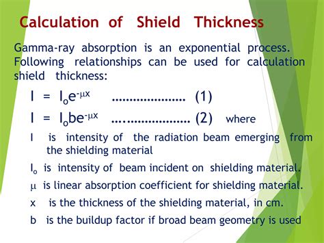BASIC CONCEPT OF RADIATION SHIELDING AND ITS CALCULATION TECHNIQUES PPT