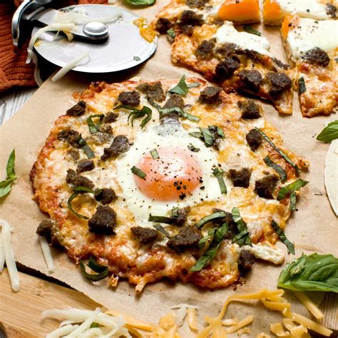 Quick Breakfast Pizza Tortilla High Protein With Egg