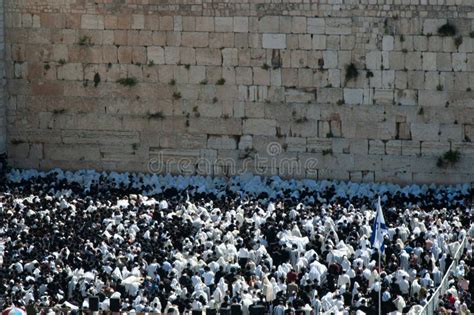 The Priestly Blessing At The Western Wall In Jerusalem Israel