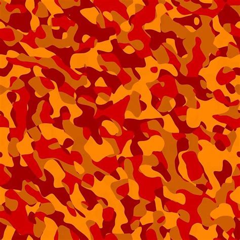 Red And Orange Camouflage Colorful Camo Pattern By Rootsquare
