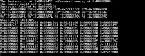 Debugging Info Indicating A Null Pointer Reference Psycho Cod3r