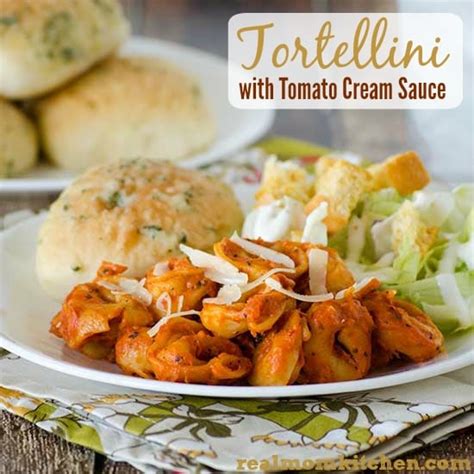 Tortellini With Tomato Cream Sauce Real Mom Kitchen
