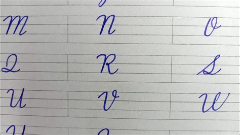 How To A To Z Americans Cursive Handwriting Practice Handwriting Practice For Beginners Youtube