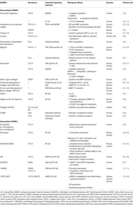 Frontiers The Damage Associated Molecular Pat
