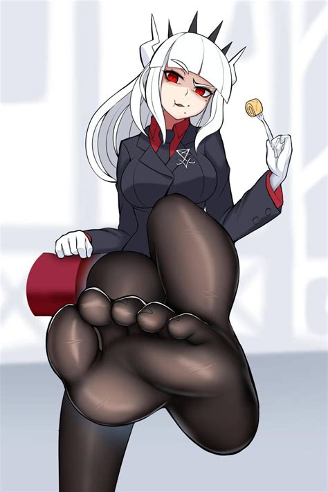 Rule 34 Feet Foot Fetish Foot Focus Helltaker Looking At Viewer