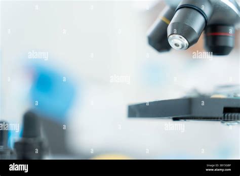 Scientist Analyze Biochemical Samples In Advanced Scientific Laboratory Medical Professional