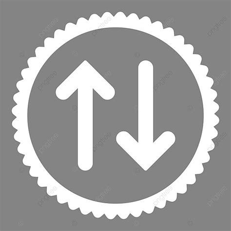 Flip Flat White Color Round Stamp Icon Glyph Refresh Motion Vector