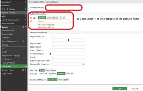 Technical Tip Creating Certificates On Fortiauthe Fortinet Community
