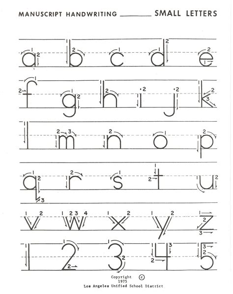 Practice Writing Lower Case Letters