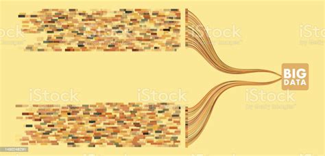 Big Data Flow Representation Abstract Infographics Visualization Stock Illustration Download