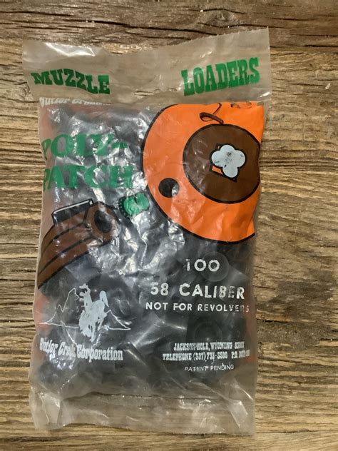 Butler Creek 58 Caliber Poly Patch Black Powder Muzzleloader Round