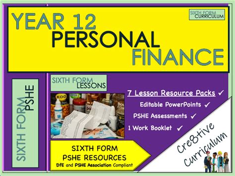 Cre8tive Resources Ks5 Y12 Personal Finance Unit