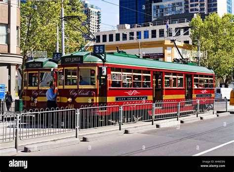 Melbourne Australia Melbourne City Circle Trams In The City Of