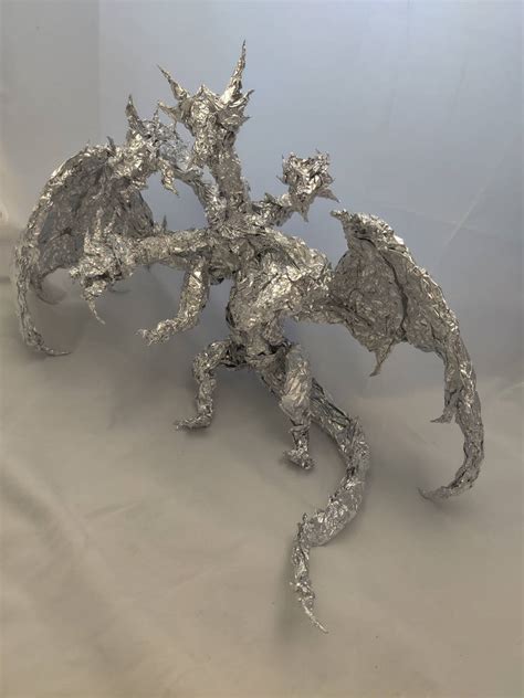 Tiamat Aluminum Foil Sculpture By Thefoilguy On Deviantart