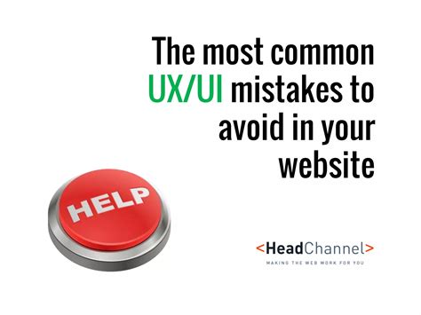 Most Common Ux Mistakes To Avoid On Your Website PPT