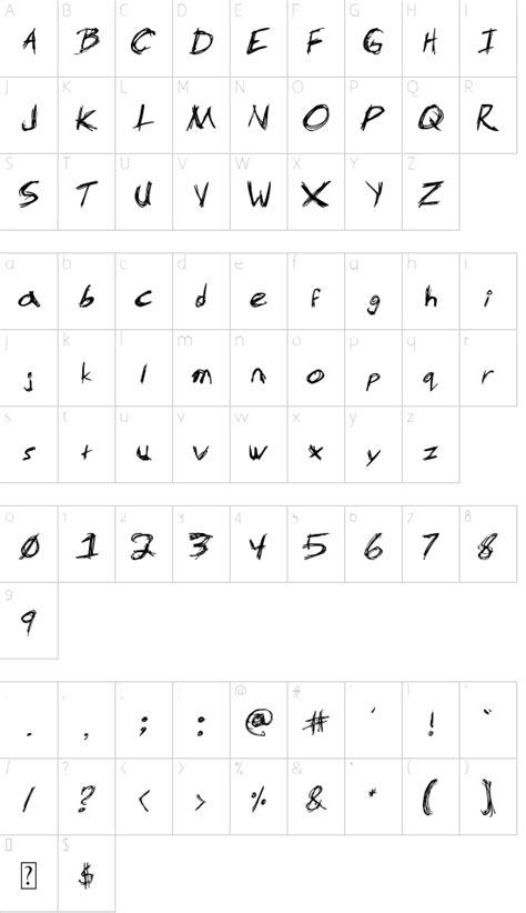 Ms Scratch Font Details