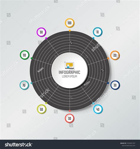 Circle Radar Spider Net Chart Graph Stock Vector Royalty Free
