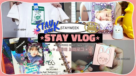Stay Vlog 🍰스테이위크🍰를 보내는 스테이 브이로그 • 이엔이 손민수 • 돼끼 지우개도장 • 보석스티커 탑꾸 • 스크랩 다꾸 • Wkorea 8월호 덕질브이로그