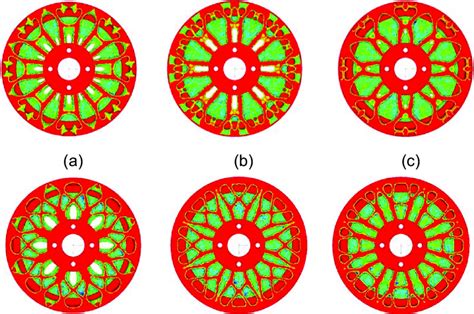 the optimized wheel topology layouts with different maxms i