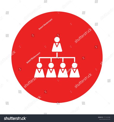 Hierarchy Circle On White Stock Vector Royalty Free 1771181348