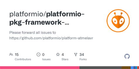 GitHub Platformio Platformio Pkg Framework Arduinoavr Please Forward