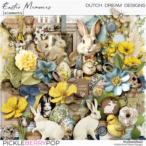 Easter Memories Elements By Dutch Dream Designs