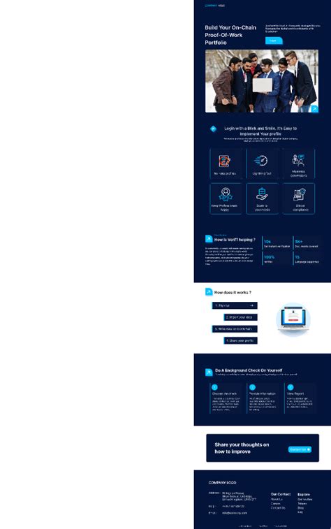 Crypto Block Chain Portfolio Template Figma