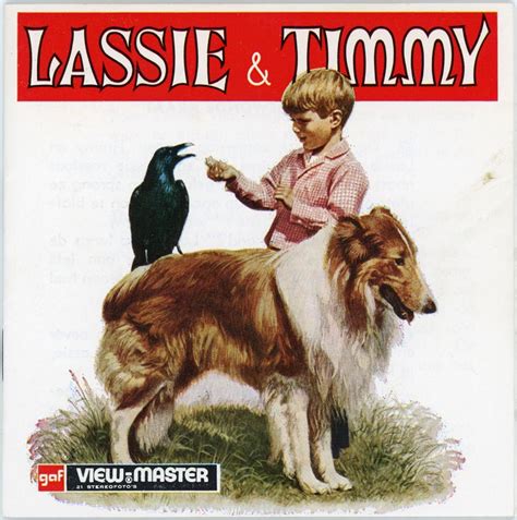 Lassie And Timmy View Master 3 Reel Packet Vintage B474n Bg1